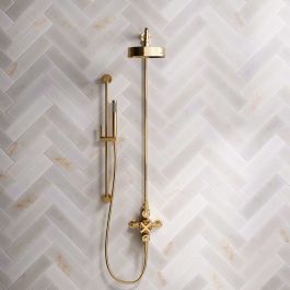 Elbe Dual Outlet Shower Kit - Exposed Valve - ML - Handshower Slider ...