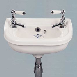 Silverdale Victorian Micro Basin 2 Tap Hole