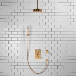 Elbe - Concealed Shower Set + Diverter - Hook Mount - Metal Lever/X-Top ...