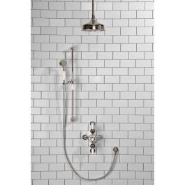Calder Dual Outlet Shower Kit - Semi-Exposed Valve - 8 inch Rose ...