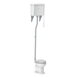 Lefroy Brooks La Chapelle High Level Toilet With Flush Pipe, Pull and ...