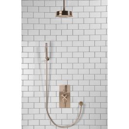 Elbe Dual Outlet Shower Kit - Concealed Valve - Ceiling Mounted Rose ...